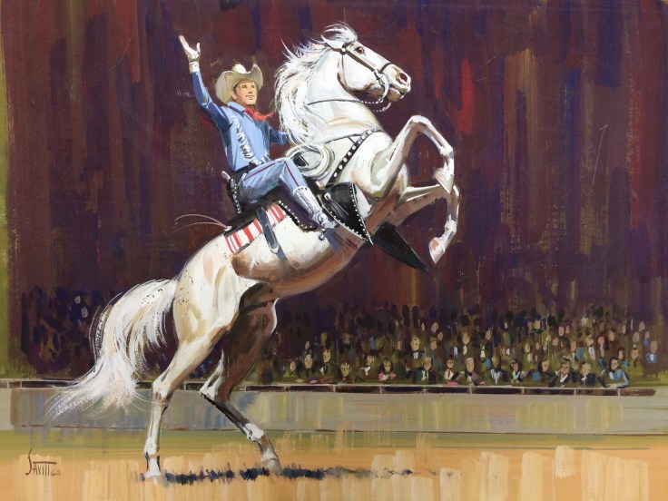 Rodeo pageantry – Sam Savitt original artwork & signed reproductions